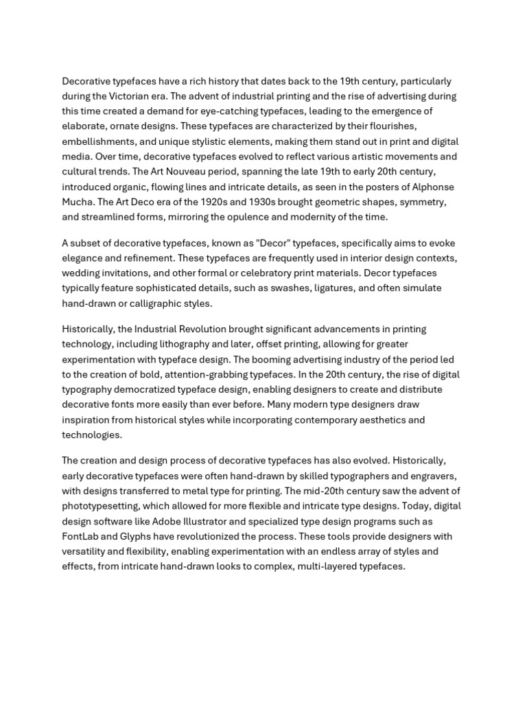 short assignments | PDF | Typefaces | Typography