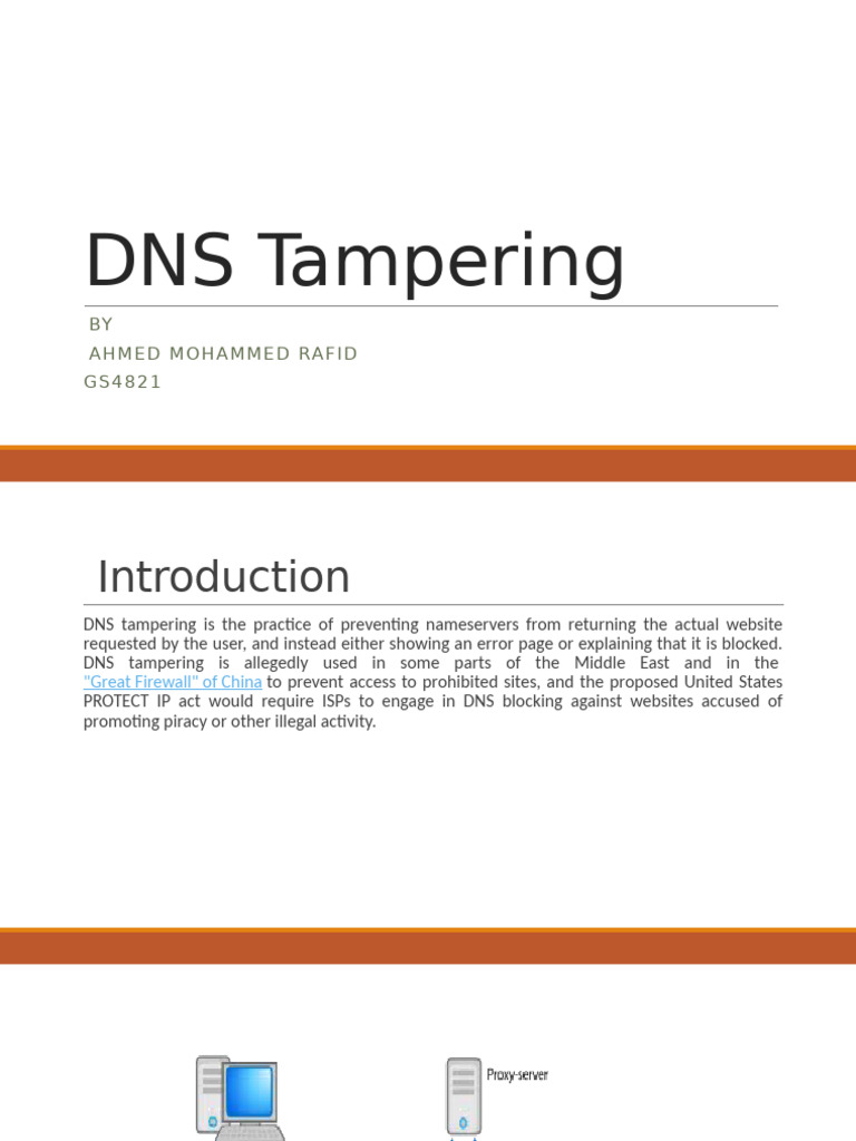 DNS Tampering (Autosaved) | PDF | Computers | Technology & Engineering