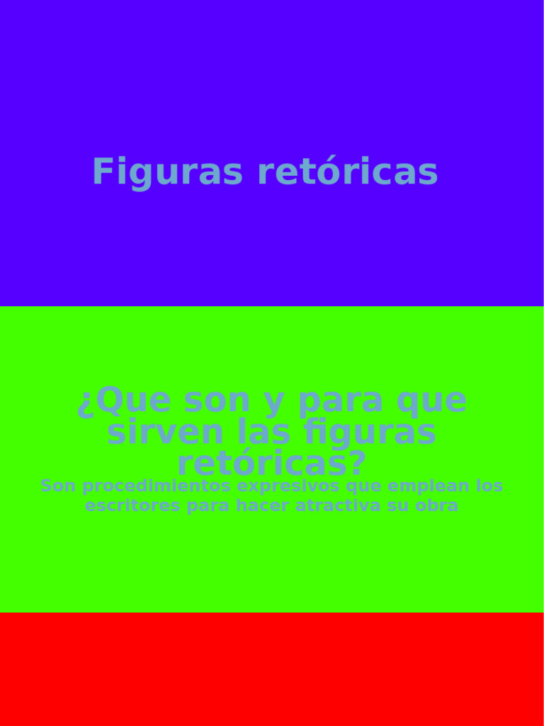 Figuras retóricas: definición y ejemplos | PDF
