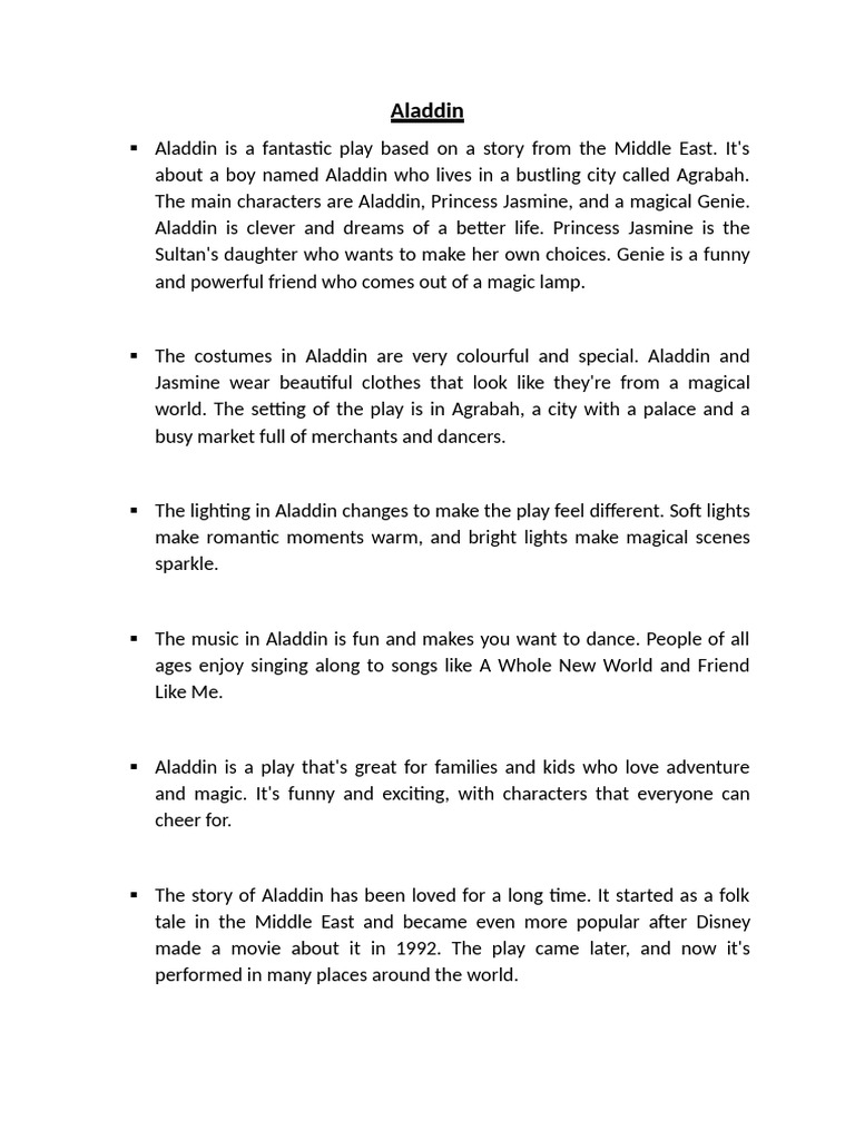 Aladdin | PDF