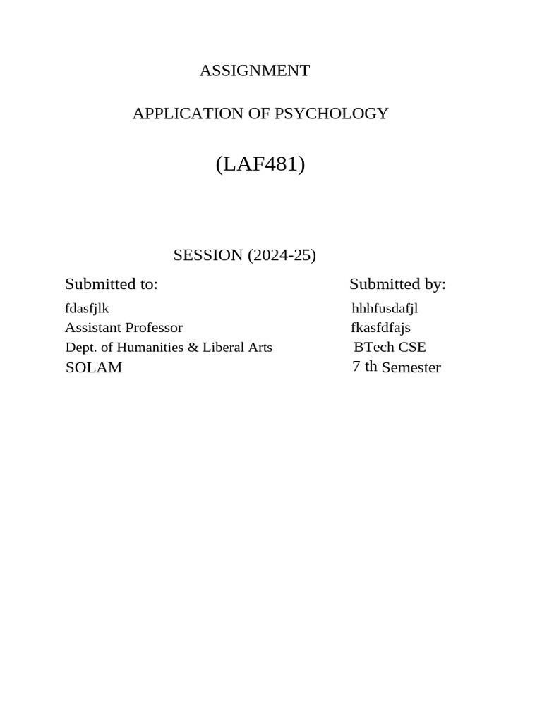 Assign Final | PDF | Social Science