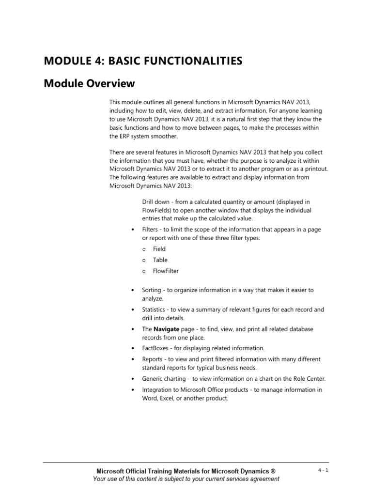 Nav2013 Enus Intro 04 | PDF | Computer Keyboard | Microsoft Excel