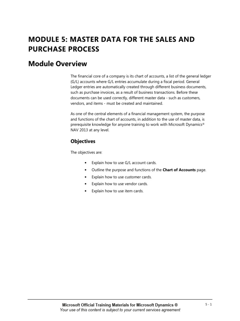 Nav2013 Enus Intro 05 | PDF | Debits And Credits