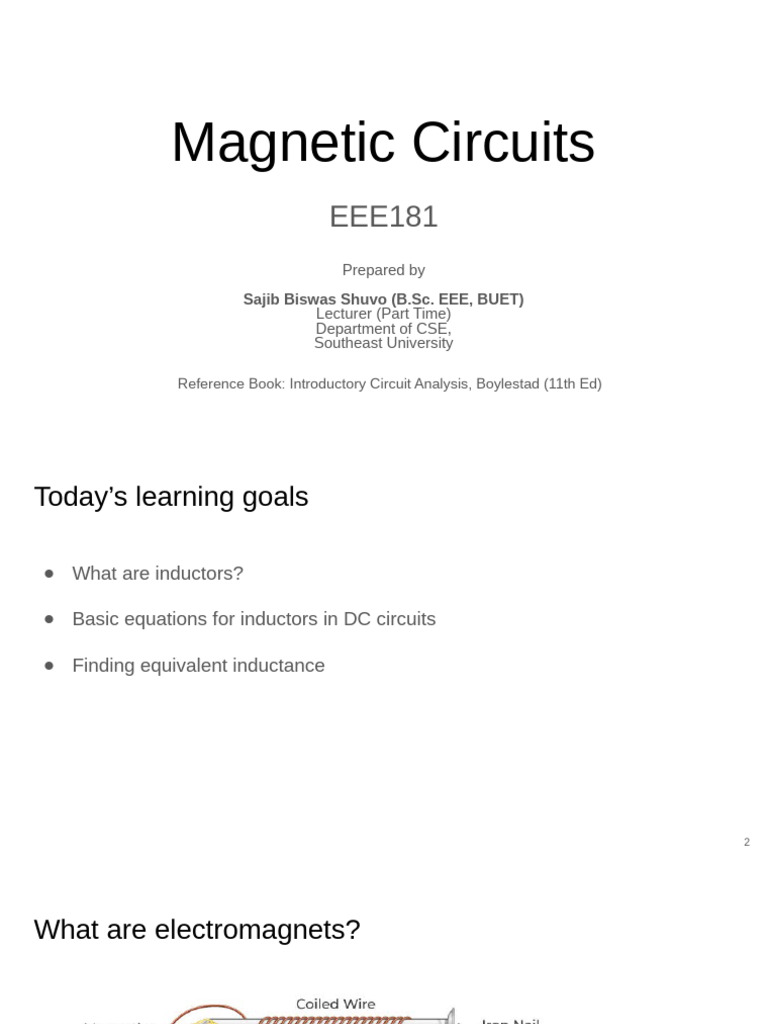 Magnetic Circuits | PDF