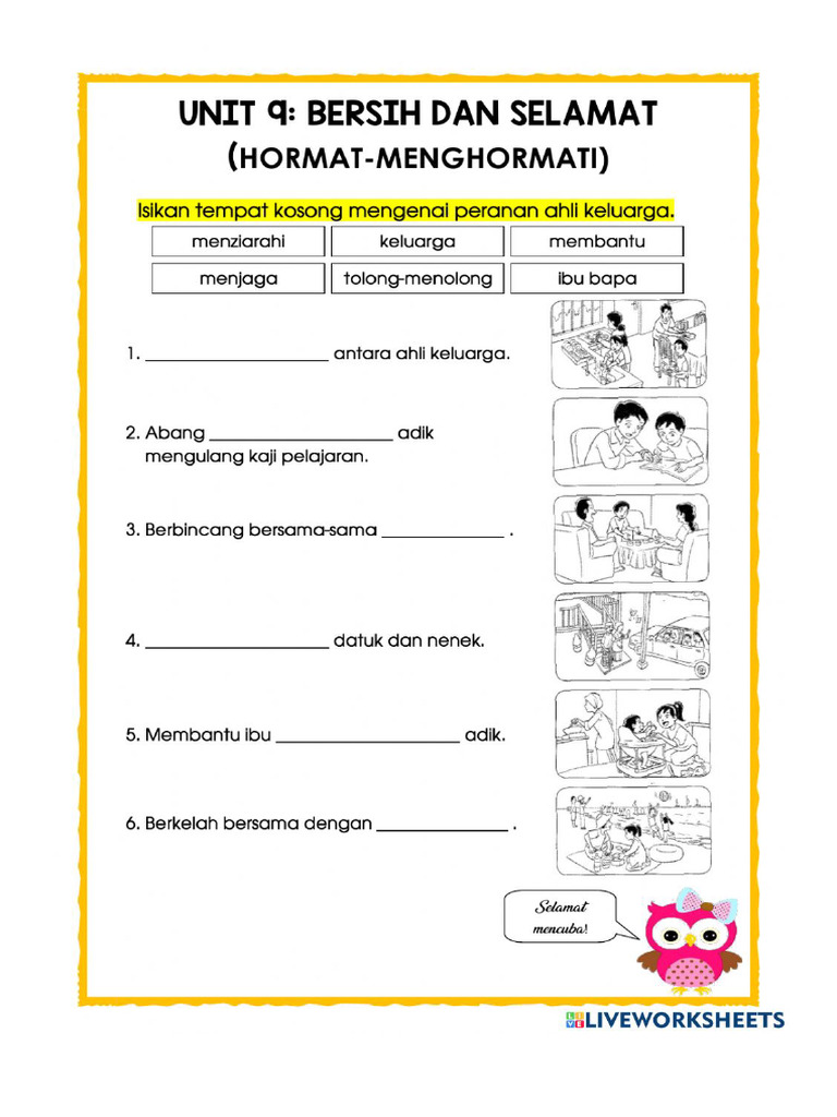 P.Kesihatan Tahun 1 Hormat-Menghormati (LAT 3) | PDF