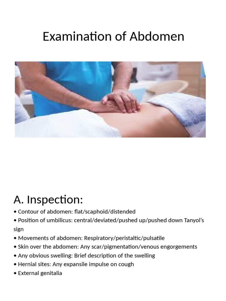 Examination of Abdomen and Chest | PDF | Wellness