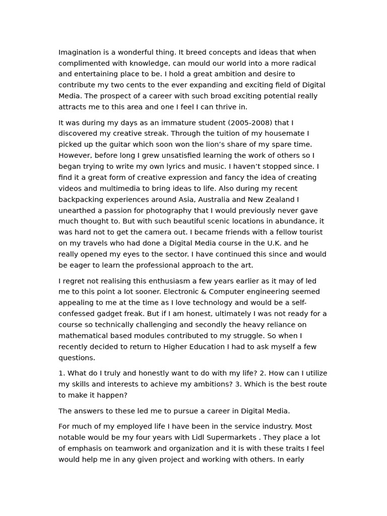 Pursuing a Career in Digital Media | PDF