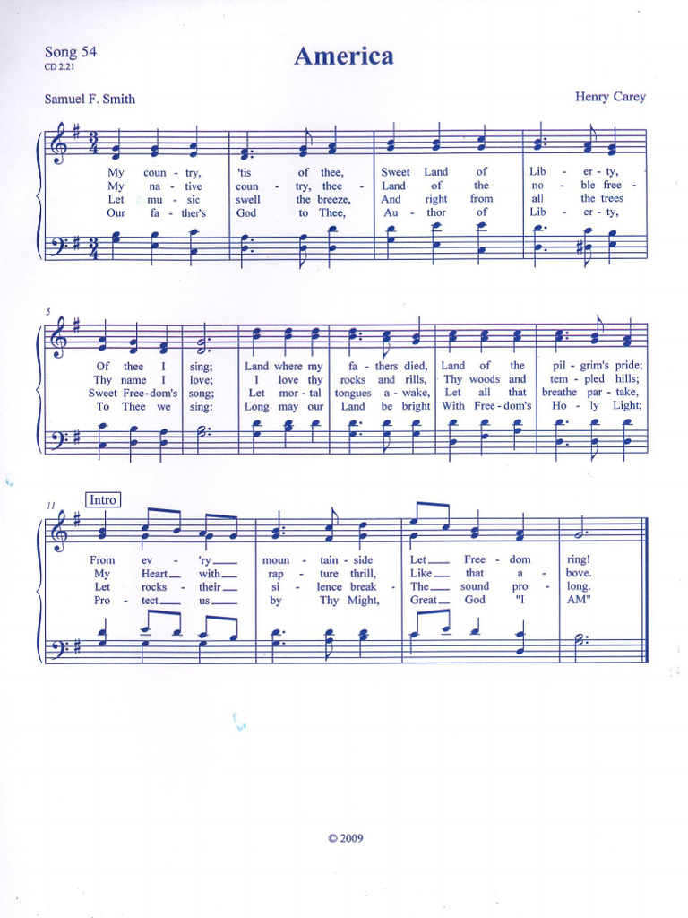 America sheet | PDF