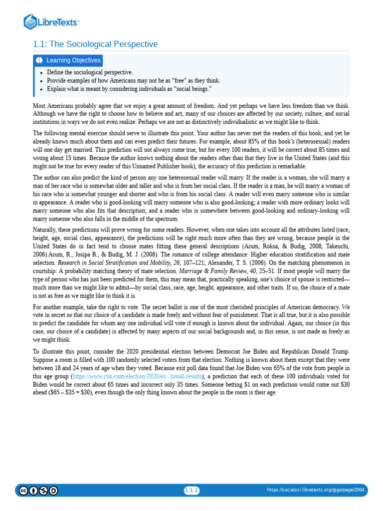 Understanding the Sociological Perspective | PDF | Suicide | Behavior