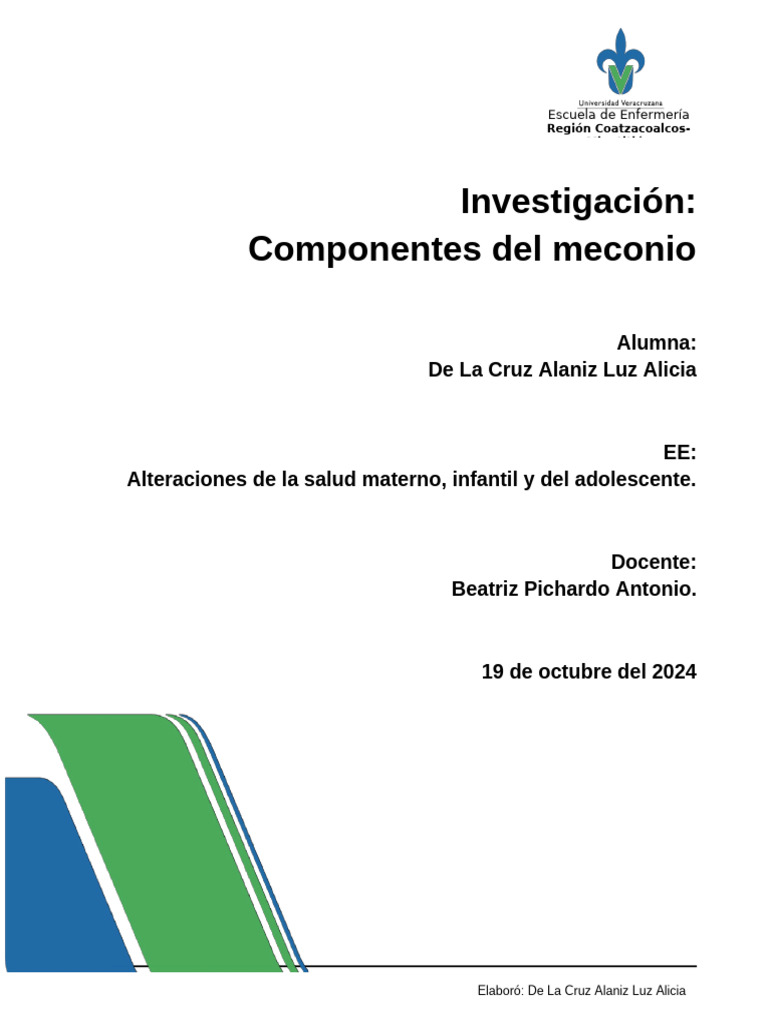 Inv Comp Meconio | PDF | Heces | Anatomía