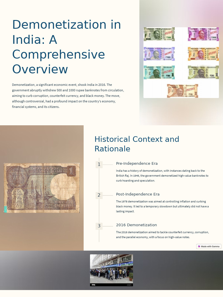 India's 2016 Demonetization Impact | PDF | Legal Tender | Cash
