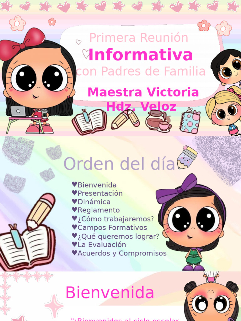 Primera Reunion de Padres de Familia Presentacion | PDF | Aprendizaje ...