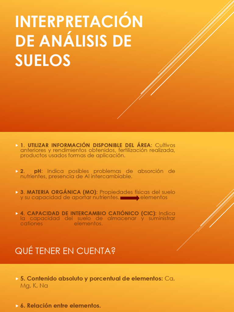 Interpretación de Análisis de Suelos (2) | PDF | Fertilizante | Química
