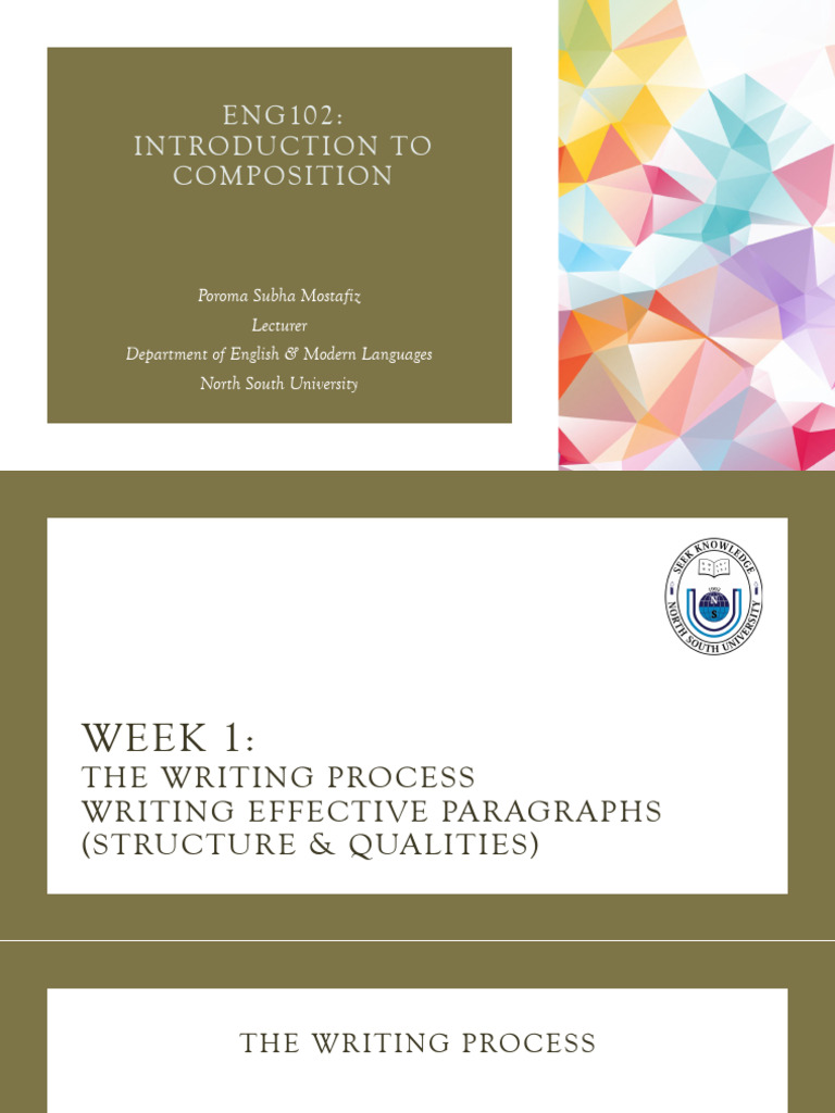 Writing Effective Paragraphs | PDF | Sentence (Linguistics) | Word