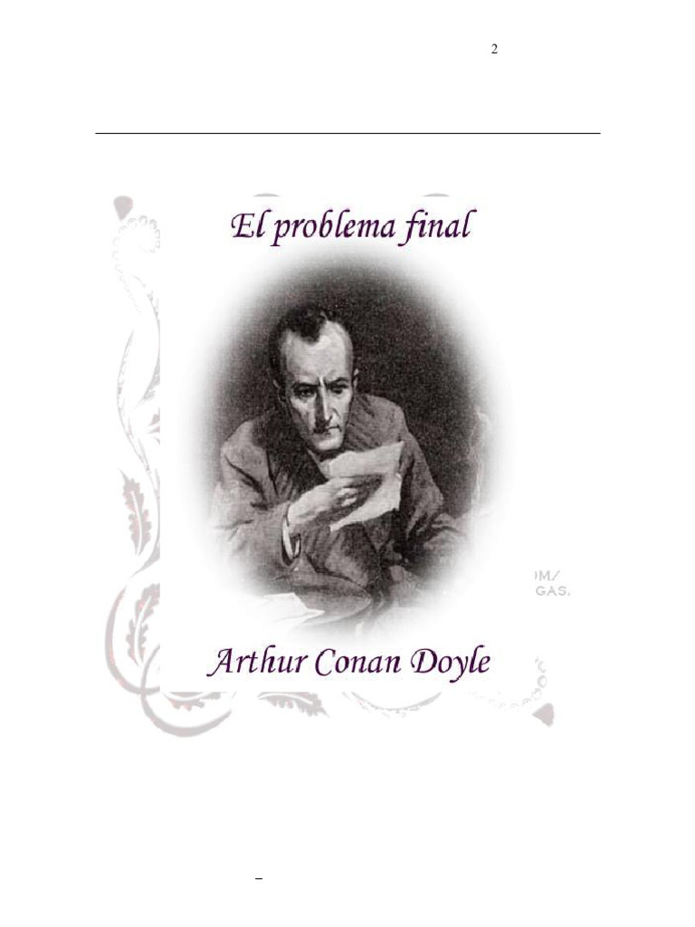 Últimas palabras sobre Sherlock Holmes | PDF | El problema final | El ...