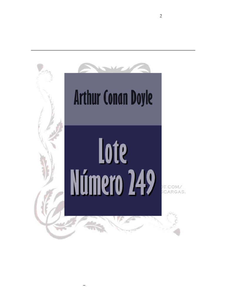 Conan Doyle, Arthur - Lote Número 249 | PDF | Historia | Libros para ...