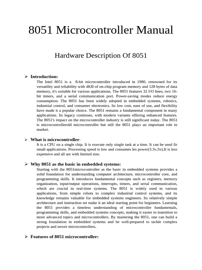 8051 MC BT-1-LAPTOP-LJ7D0M7S | PDF | Microcontroller | Embedded System