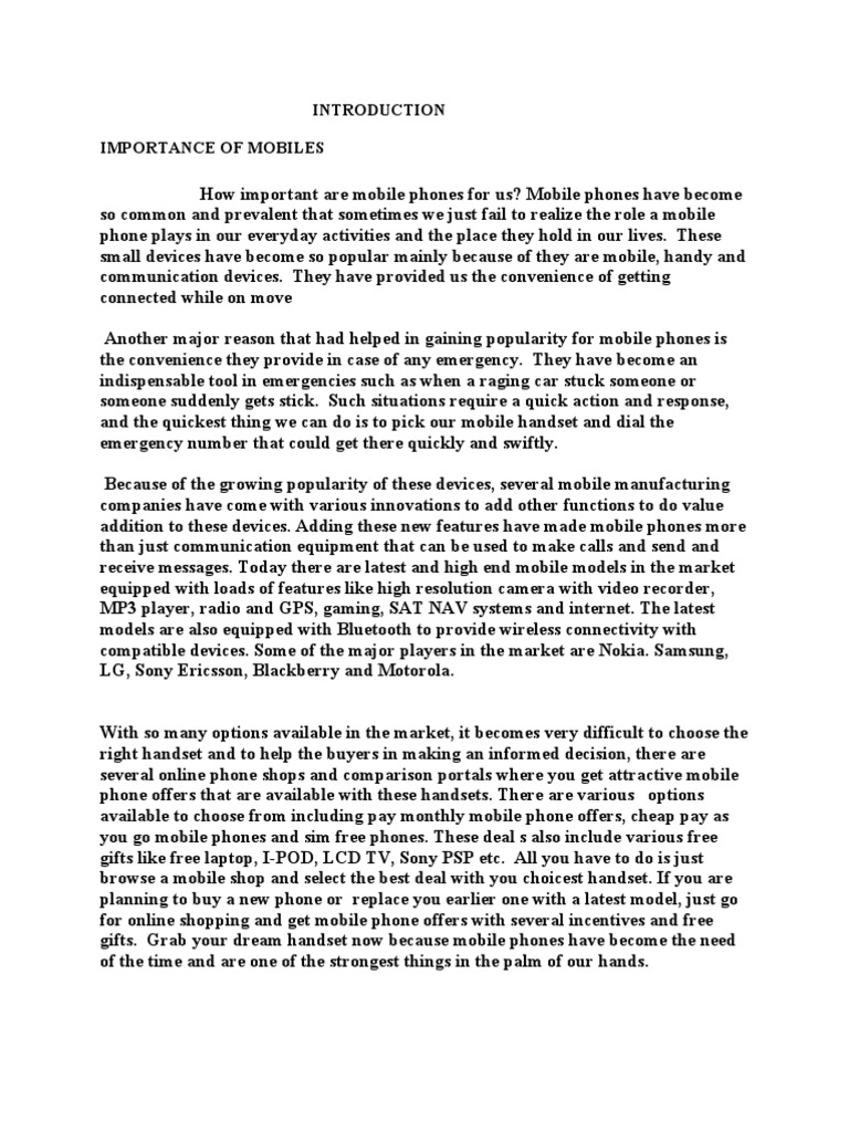 Janaki Introduction1 | PDF | Mobile Phones | Sampling (Statistics)