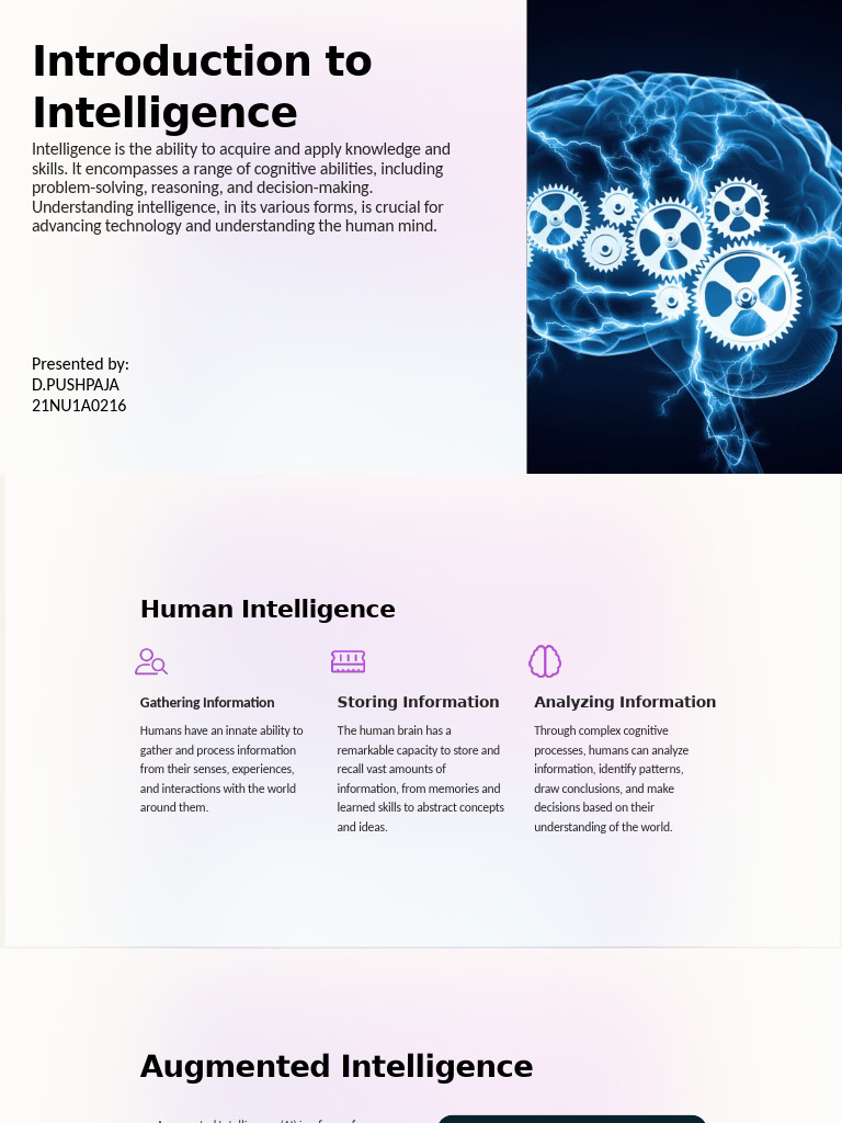 Introduction To Intelligence 1 | PDF | Artificial Intelligence ...