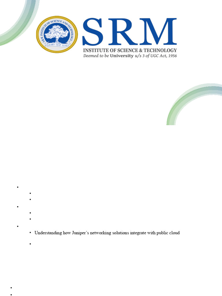 Juniper Networking Virtual Internship | PDF | Juniper Networks | Cloud ...