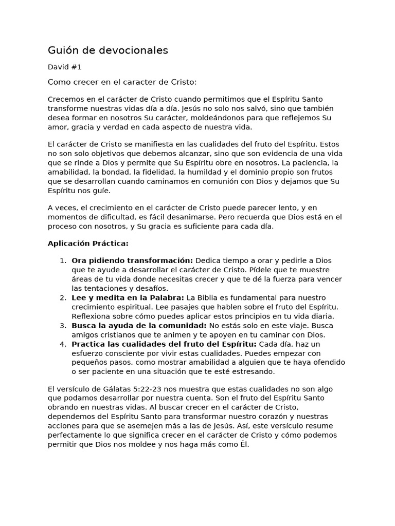 Topics de Devocionales | PDF | Crecimiento personal y profesional