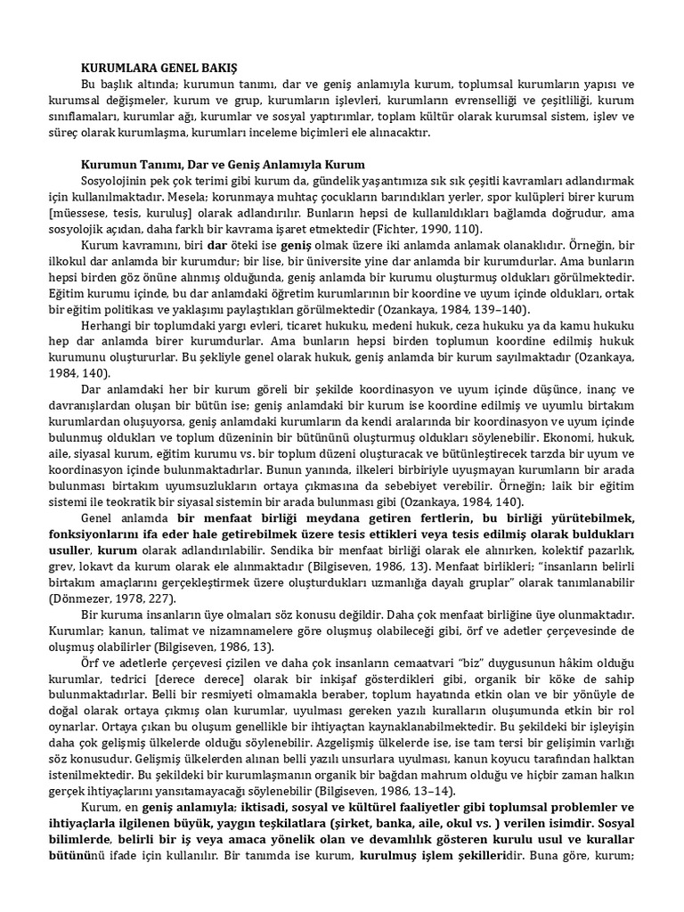 1KURUMLARA GENEL BAKiS | PDF