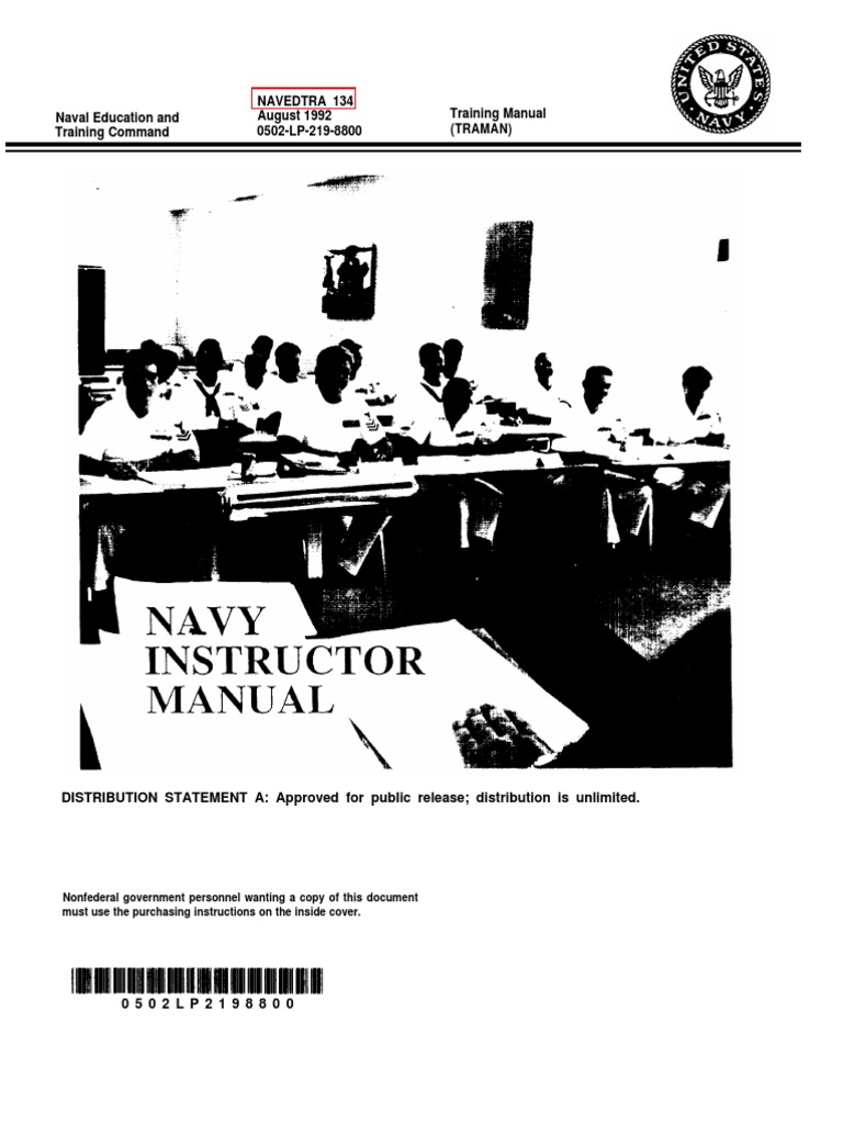 Navy Instructor Training Guide | PDF | Motivation | Motivational