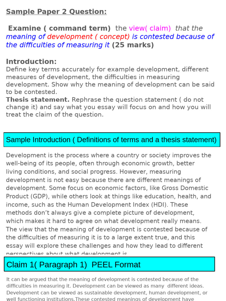 Unpacking A Paper 2 Question | PDF | Career & Growth