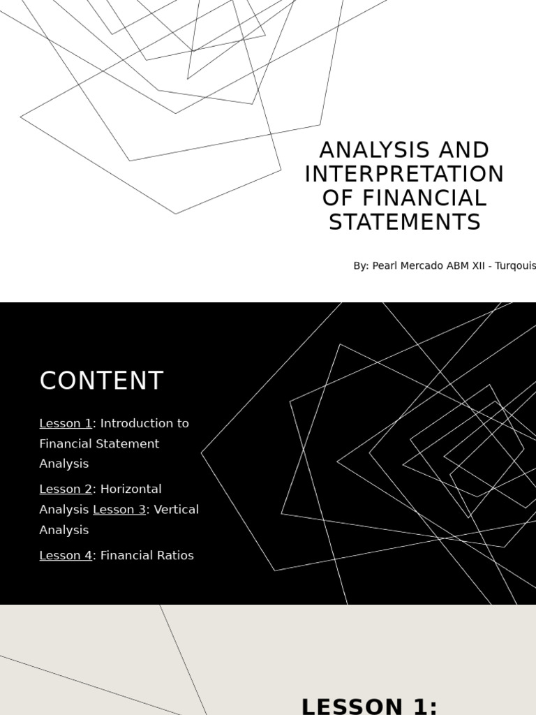 Analysis and Interpretation of Financial Statements | PDF | Equity ...
