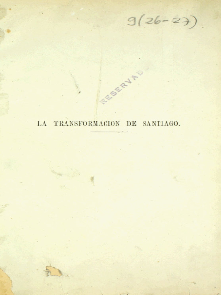 Transformación Stgo | PDF