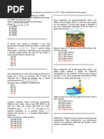 Cálculo de Índices e Taxas Matemáticas | PDF