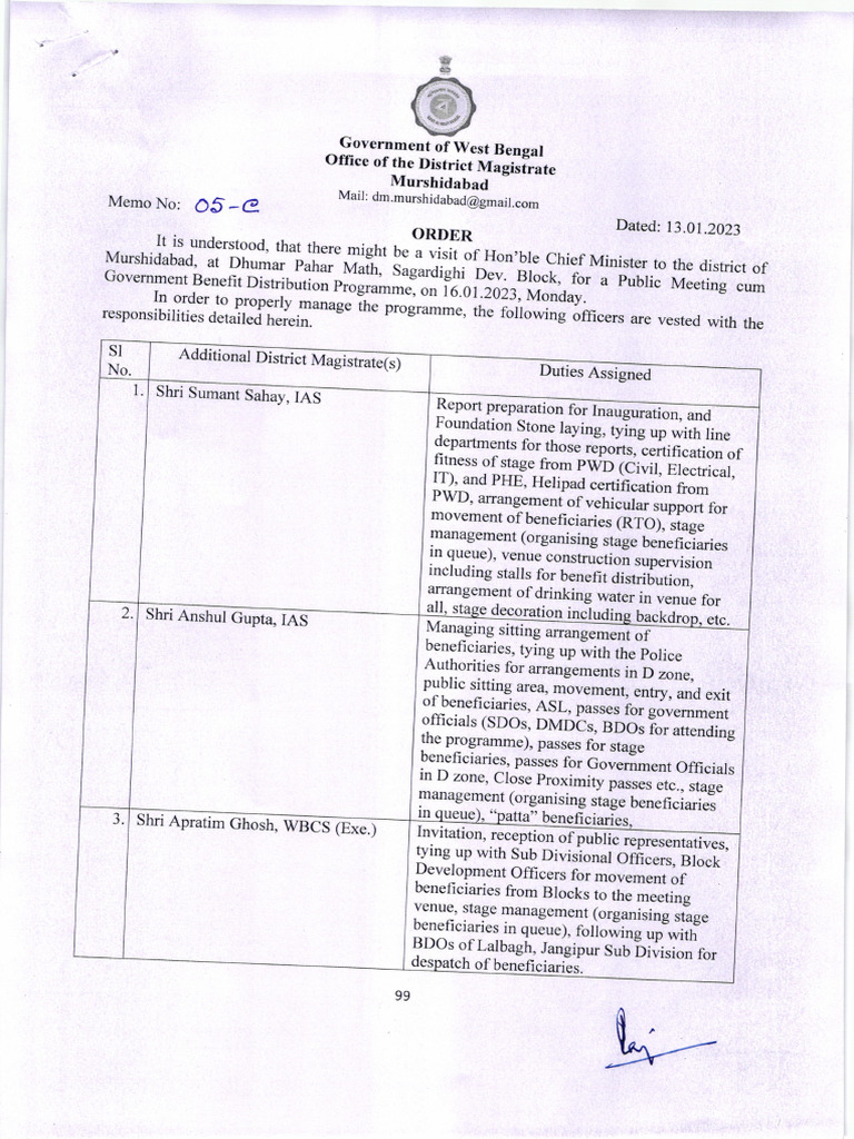 Event Coordination for Officials | PDF