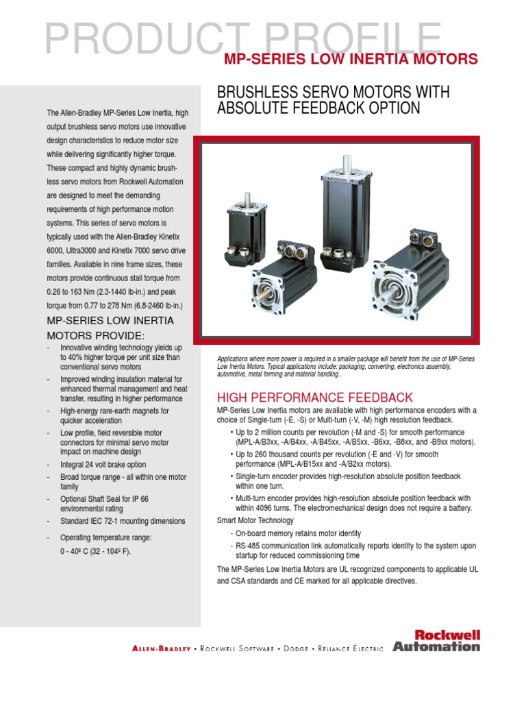 MPL Motor Brochure | PDF | Electric Motor | Machines