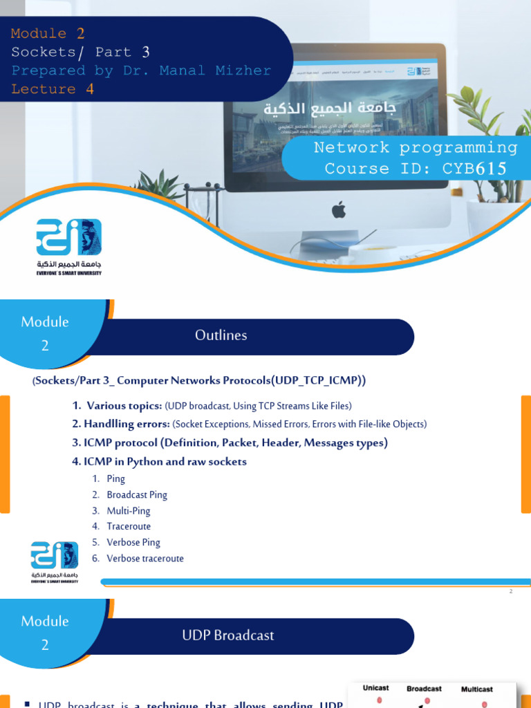 Lecture4 P3 Computer Networks Protocols Udp Tcp Icmp Pdf Internet Protocols Internet