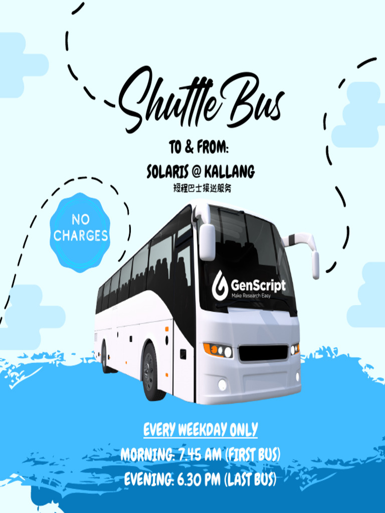 GenScript Shuttle Bus Service Schedules | PDF