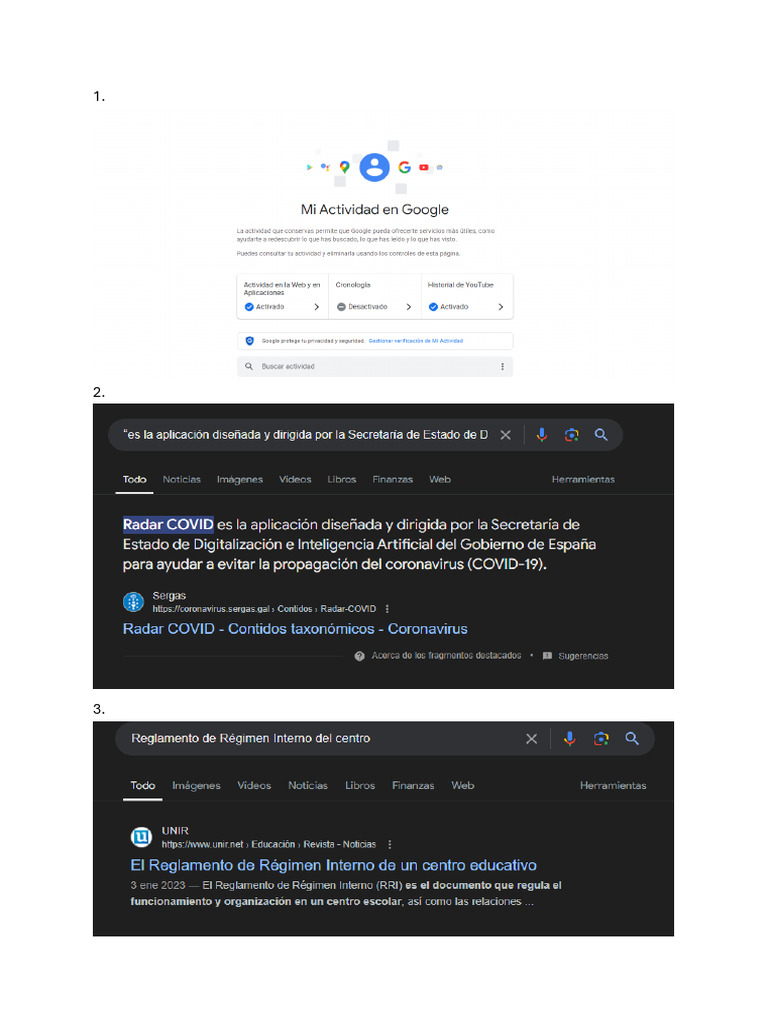 Búsquedas en Google | PDF