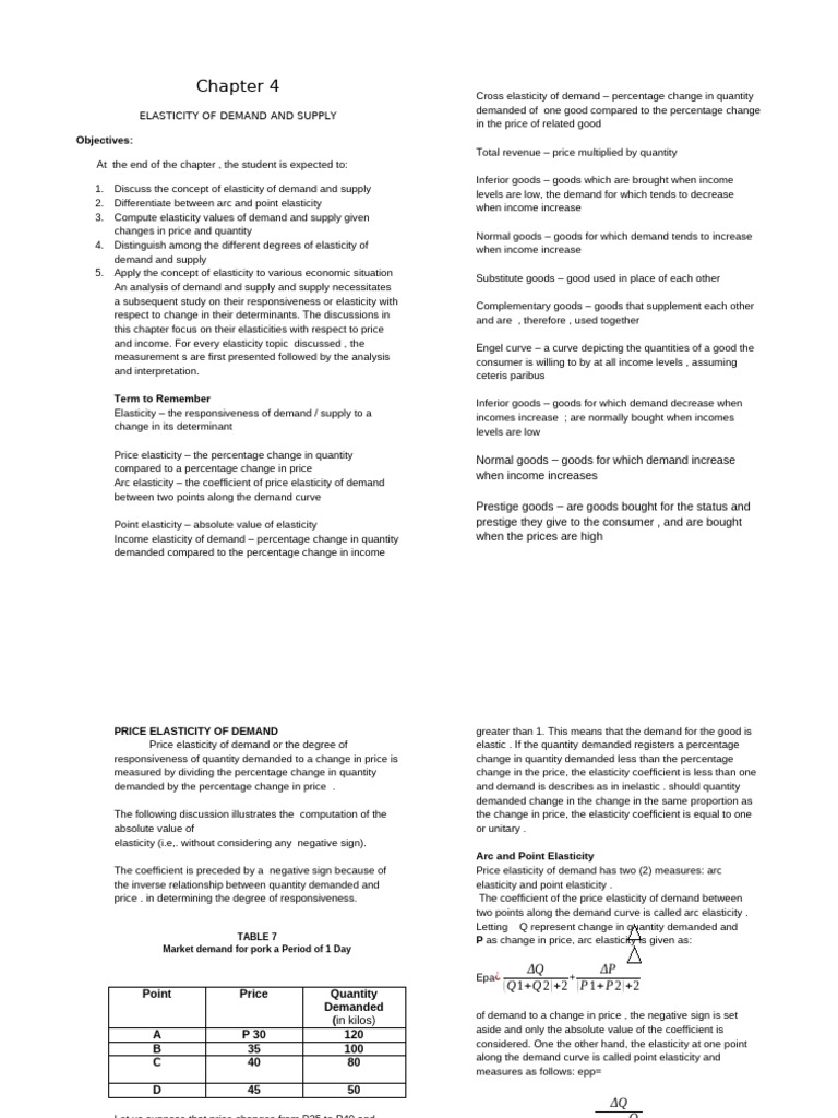 Demand and Supple Elasticity | PDF | Elasticity (Economics) | Demand