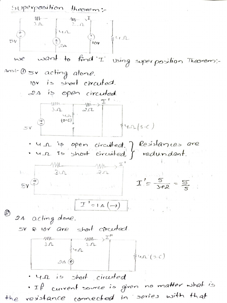 Beee Superposition Theorem | PDF