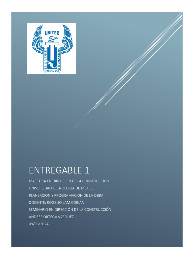 ENTREGABLE 1 Planeacion y Programacion | PDF | Planificación | Presupuesto