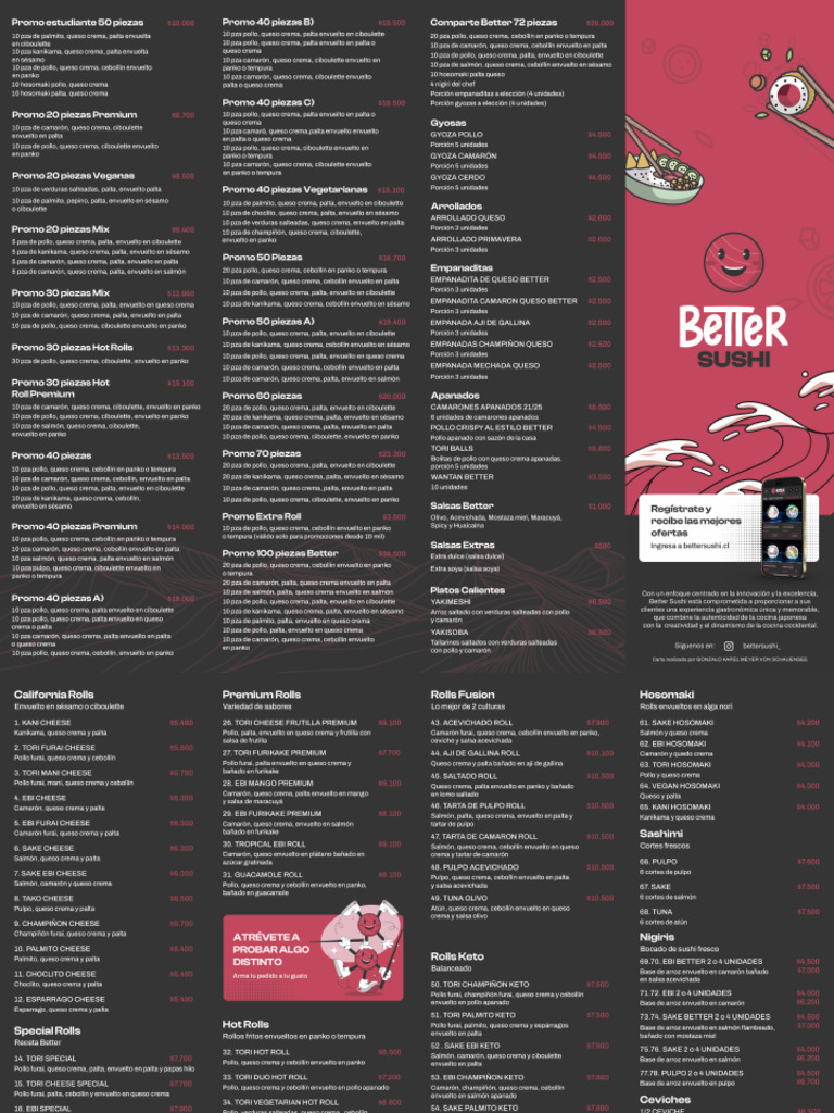 Carta Better Sushi | PDF