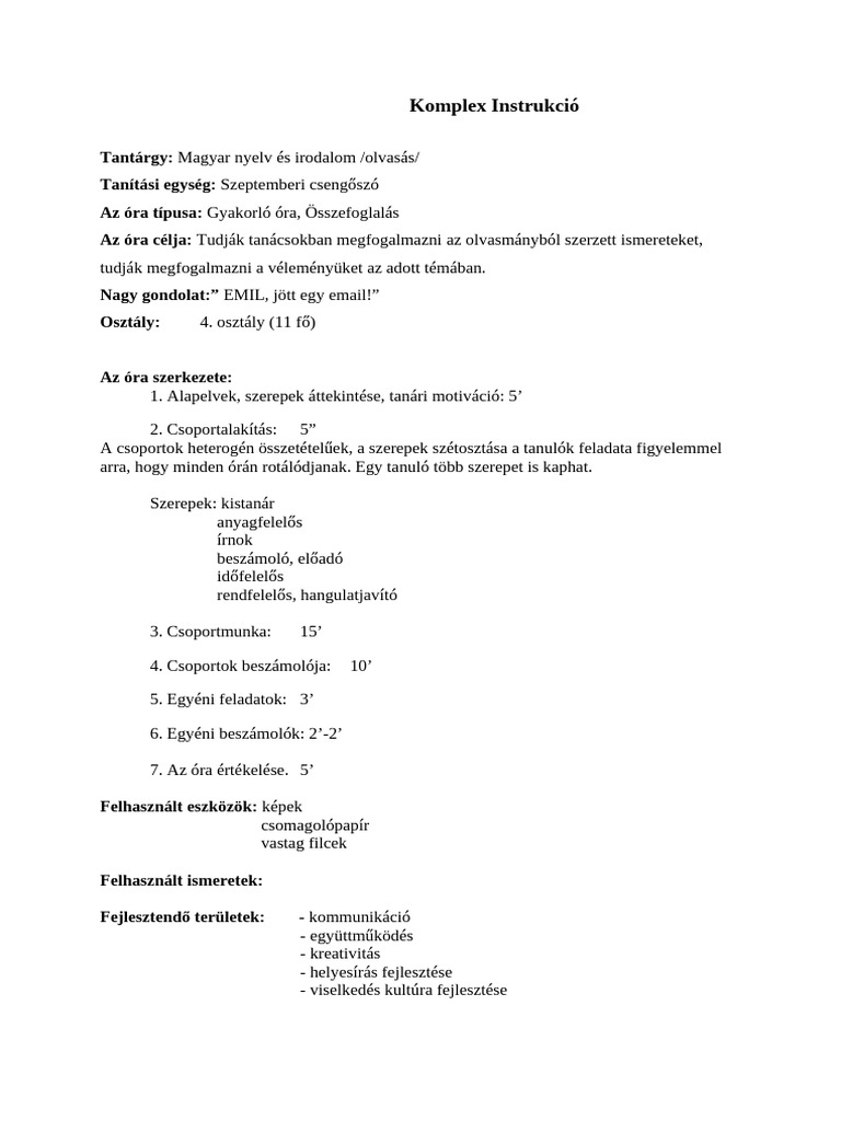 Komplex Instrukció 4 | PDF