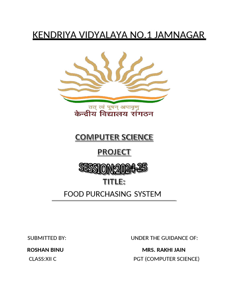 CS Project | PDF | Python (Programming Language) | Usability