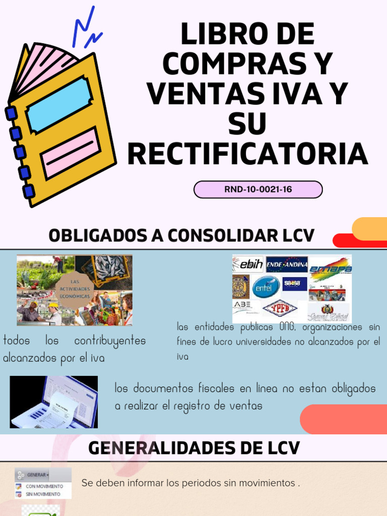 Libro de Compras y Ventas Iva y Su Rectificatoria | PDF | Factura | Tarjeta de débito