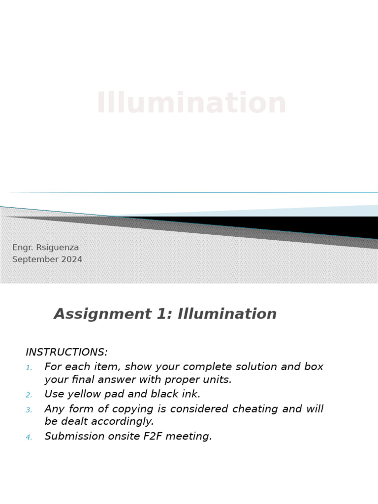 Assign1 Illumination | PDF
