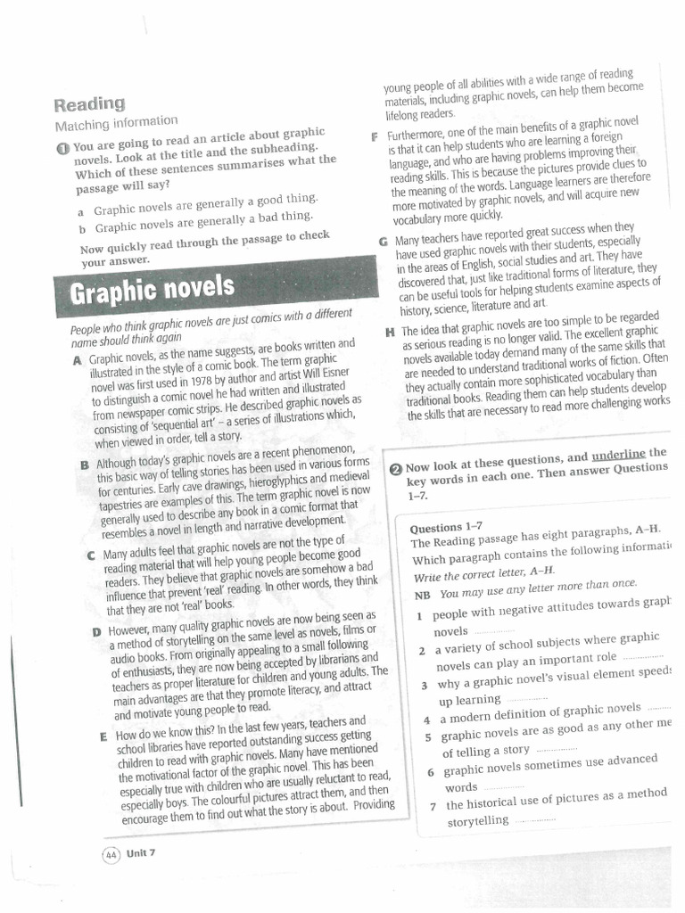 Reading Unit 7 - Adverbs | PDF