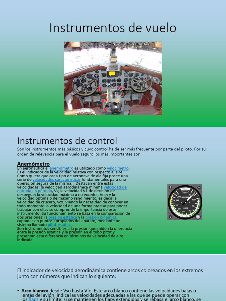Ciclo 5D Instrumentos de vuelo | PDF | Altímetro | Avión