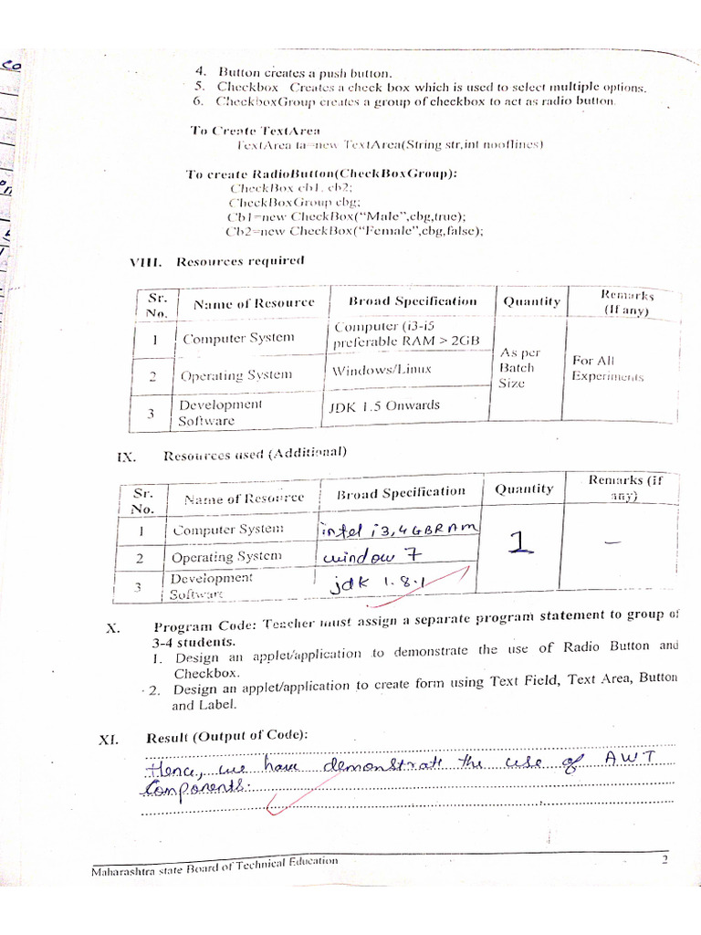 AJP Manual 1-10 Practical | PDF