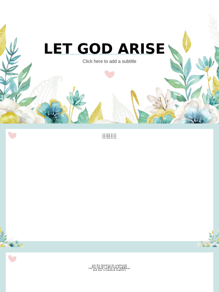 Let God Arise | PDF