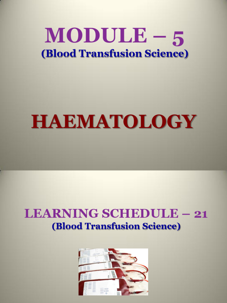 Blood Transfusion Essentials | PDF | Blood Transfusion | Medical ...