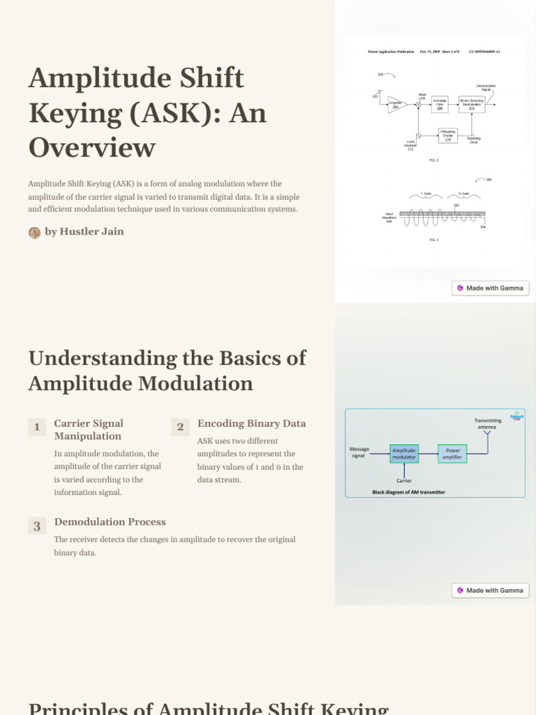 Amplitude Shift Keying ASK An Overview | PDF | Modulation | Radio